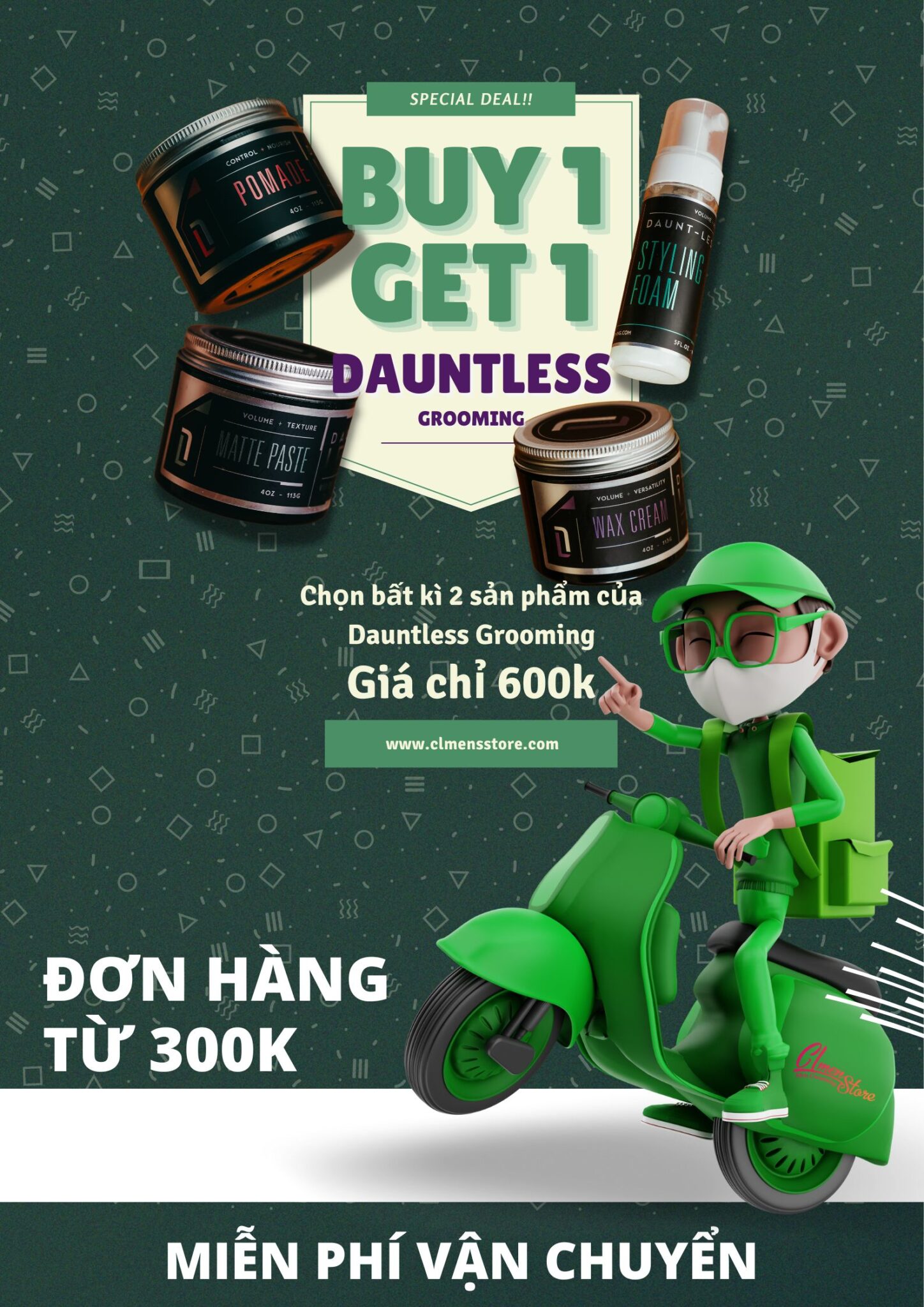 CL Men's Store | Chuyên sáp vuốt tóc, Pomade, Nước hoa chính hãng